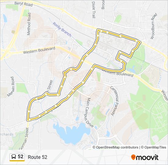 52 Route: Schedules, Stops & Maps - Route 52 (Updated)
