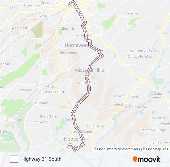 Ruta highway 31 south: horarios, paradas y mapas - Galleria‎→Central ...