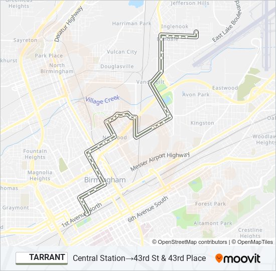 Ruta tarrant: horarios, paradas y mapas - Central Station‎→43rd St ...