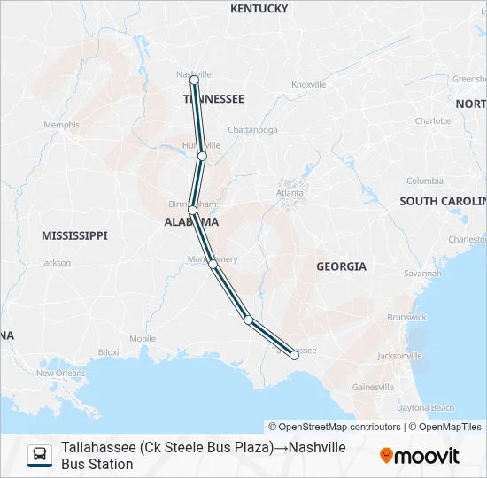 GREYHOUND US0115 Route: Schedules, Stops & Maps - Tallahassee (Ck ...