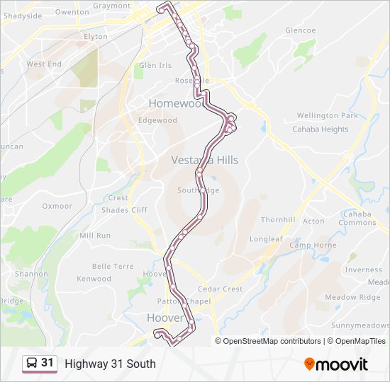31 Route: Schedules, Stops & Maps - Galleria‎→Central Station (Updated)