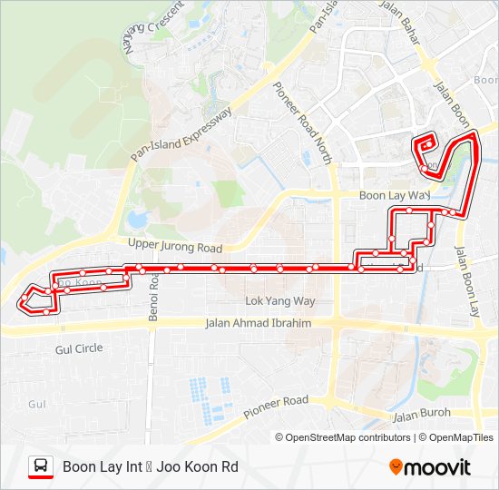 252 Route: Schedules, Stops & Maps - Boon Lay Int (Updated)