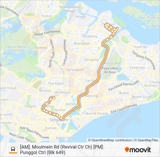 683 Route: Schedules, Stops & Maps - Punggol Ctrl (Blk 649) (Updated)