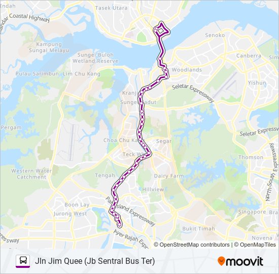 160 Route: Schedules, Stops & Maps - Jln Jim Quee (Jb Sentral Bus Ter ...
