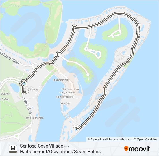 sentosa cove shuttle Route: Schedules, Stops & Maps - Oceanfront (Updated)