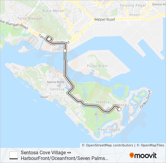 sentosa cove shuttle Route: Schedules, Stops & Maps - Harbourfront Int ...