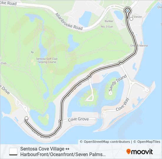 sentosa cove shuttle Route: Schedules, Stops & Maps - Sentosa Cove ...