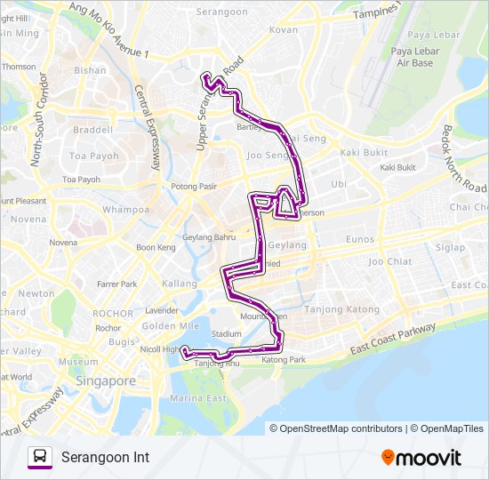 158 Route Schedules Stops Maps Serangoon Int Updated 