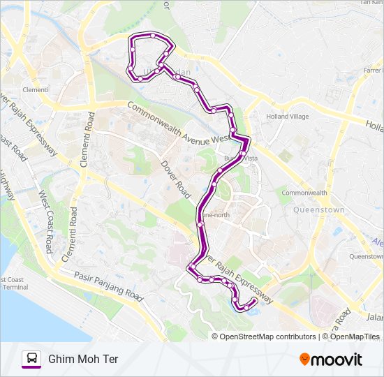 92 Route: Schedules, Stops & Maps - Ghim Moh Ter (Updated)