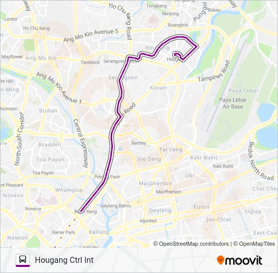 147 Route: Schedules, Stops & Maps - Hougang Ctrl Int (Updated)
