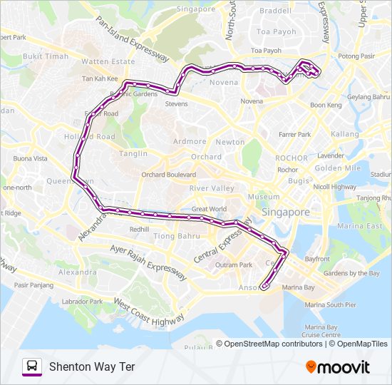 186 Route: Schedules, Stops & Maps - Shenton Way Ter (Updated)