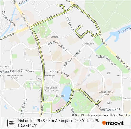 YISHUN PK HC SHUTTLE Route: Schedules, Stops & Maps - Yishun Route ...