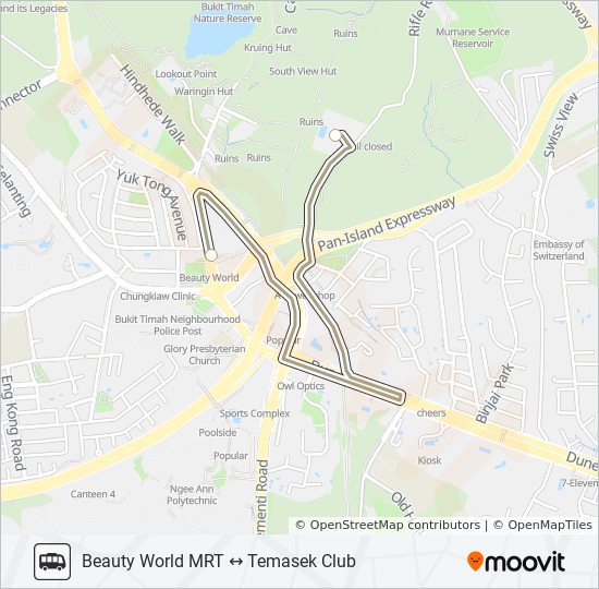 temasek club shuttle Route: Schedules, Stops & Maps - Beauty World MRT ...