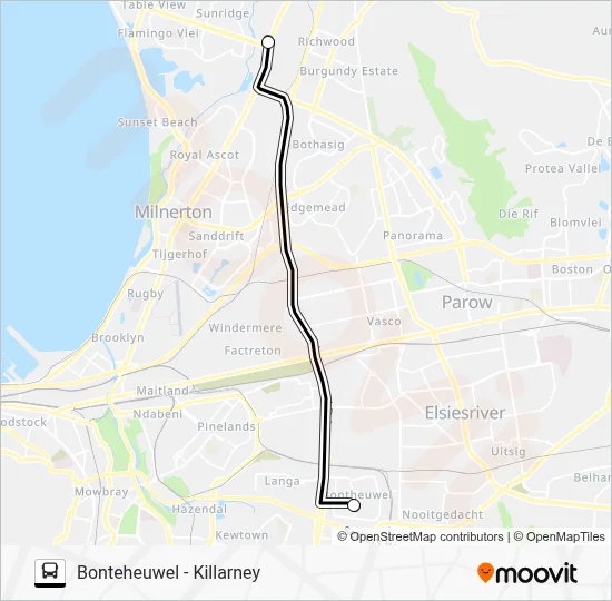 BONTEHEUWEL KILLARNEY Route: Schedules, Stops & Maps - Bonteheuwel‎→ ...