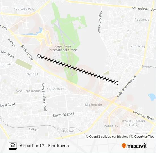 AIRPORT IND 2 EINDHOVEN Route: Schedules, Stops & Maps - Airport Ind 2 ...