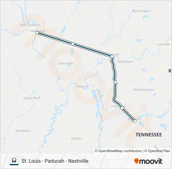 GREYHOUND US0185 Route: Schedules, Stops & Maps - Nashville Bus Station ...
