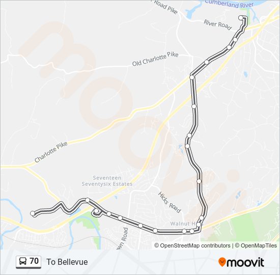 Ruta 70: horarios, paradas y mapas - To Bellevue (Actualizado)