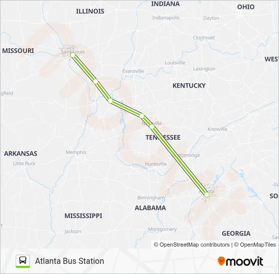 FLIXBUS N2521 Route: Schedules, Stops & Maps - Atlanta Bus Station ...