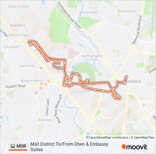 Ruta mdr: horarios, paradas y mapas - Mall District To/From Dtwn ...