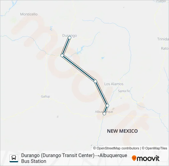GREYHOUND US1194S Route: Schedules, Stops & Maps - Durango (Durango ...