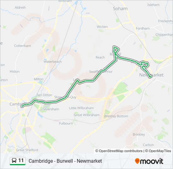 11 Route: Schedules, Stops & Maps - Cambridge (Updated)