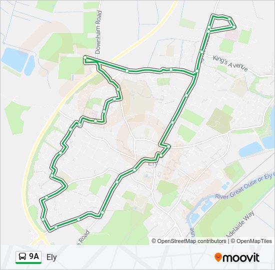 9A Route: Schedules, Stops & Maps - Ely (Updated)