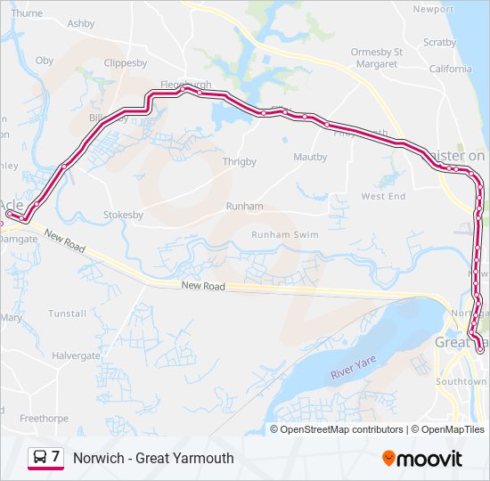 7 Route: Schedules, Stops & Maps - Great Yarmouth (Updated)