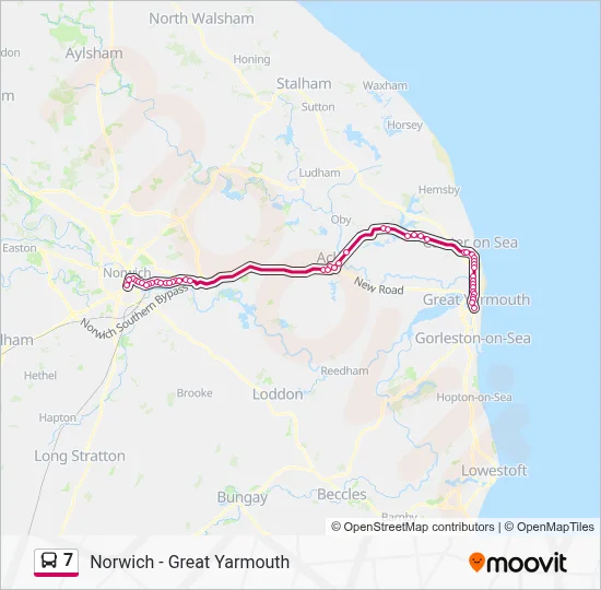 7 Route: Schedules, Stops & Maps - Great Yarmouth (Updated)