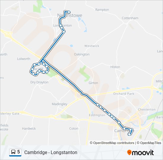 5 Route Schedules Stops Maps Cambridge Updated 5-route-schedules-stops-maps-cambridge-updated