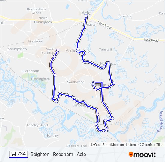 73a Route: Schedules, Stops & Maps - Beighton (Updated)
