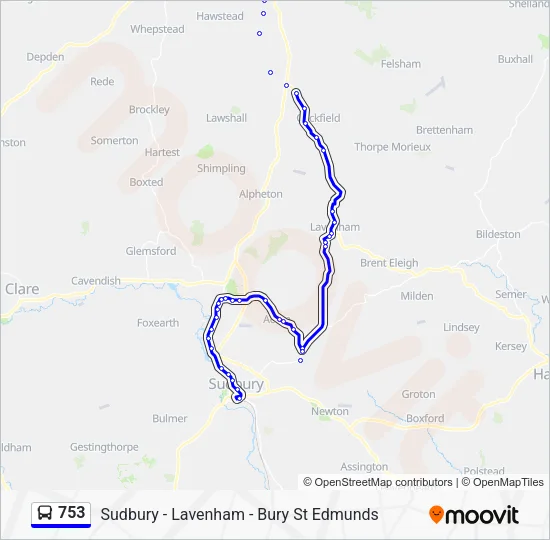 753 Route: Schedules, Stops & Maps - Sudbury (Updated)