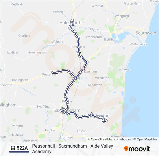 522a Route: Schedules, Stops & Maps - Holton (Updated)