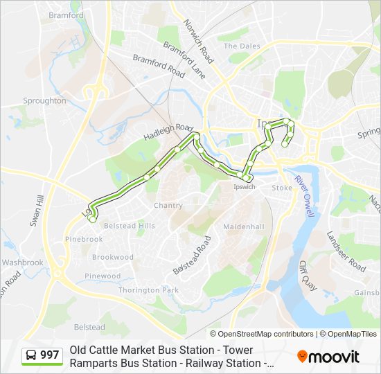 997 Route: Schedules, Stops & Maps - Chantry (Updated)