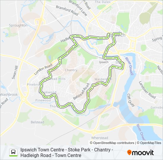 15ORWELL ORBITS Route: Schedules, Stops & Maps - Ipswich (Updated)