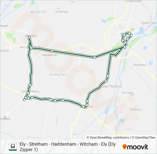 ELY ZIPPER 1 Route: Schedules, Stops & Maps - Ely (Updated)