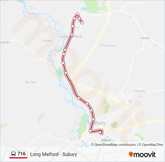 716 Route: Schedules, Stops & Maps - Long Melford (Updated)