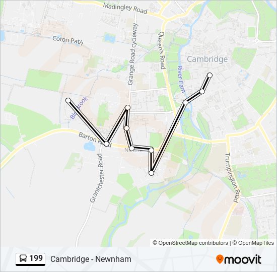 199 Route: Schedules, Stops & Maps - Newnham (Updated)