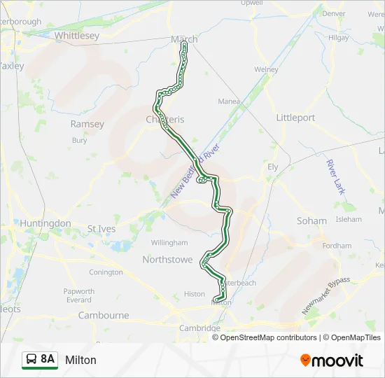 8A Route: Schedules, Stops & Maps - Milton (Updated)