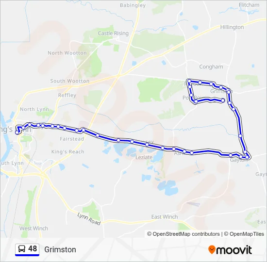 48 Route: Schedules, Stops & Maps - Grimston (Updated)