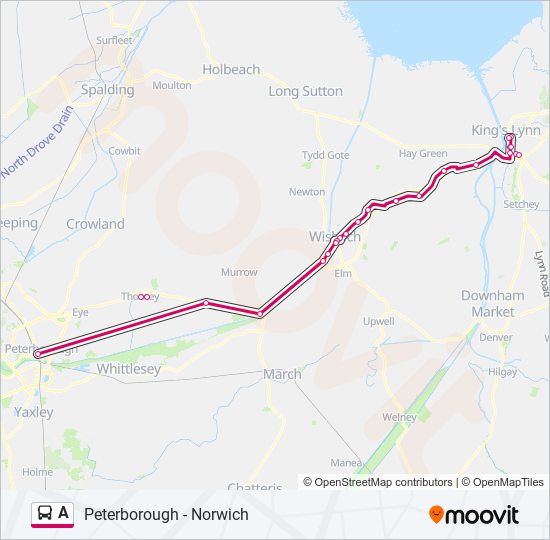 a Route: Schedules, Stops & Maps - Peterborough (Updated)