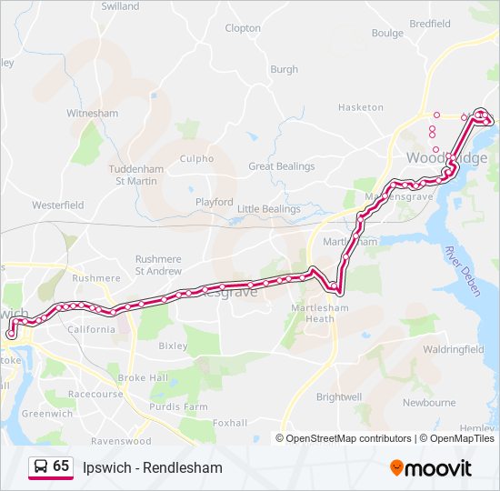 65 Route: Schedules, Stops & Maps - Melton (Updated)