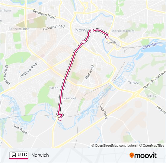 utc Route: Schedules, Stops & Maps - Norwich (Updated)