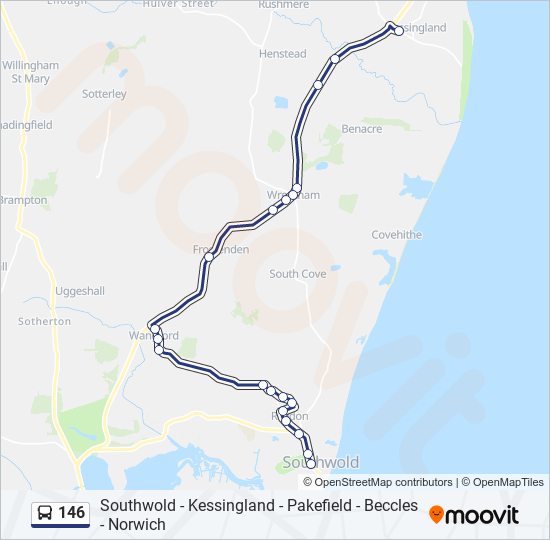 146 Route: Schedules, Stops & Maps - Kessingland (Updated)