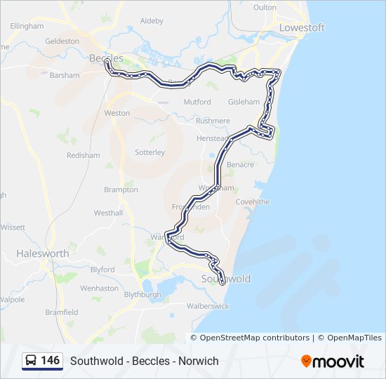 146 Route: Schedules, Stops & Maps - Beccles (Updated)