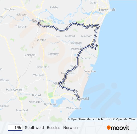 146 Route: Schedules, Stops & Maps - Beccles (Updated)