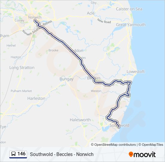 146 Route: Schedules, Stops & Maps - Norwich City Centre (Updated)