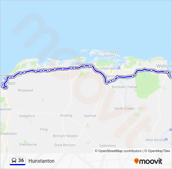 36 Route: Schedules, Stops & Maps - Hunstanton (Updated)