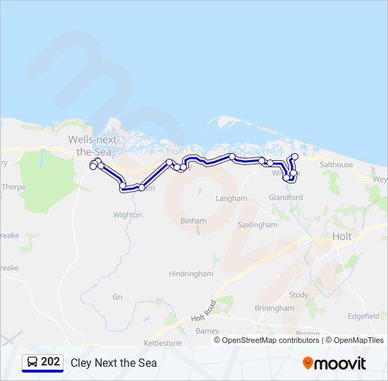 202 Route: Schedules, Stops & Maps - Cley Next the Sea (Updated)