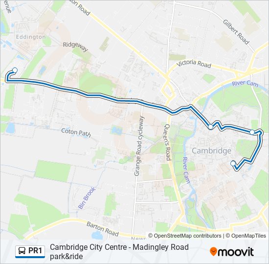 pr1 Route: Schedules, Stops & Maps - Cambridge (Updated)
