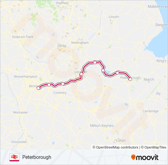 crosscountry Route: Schedules, Stops & Maps - Peterborough (Updated)